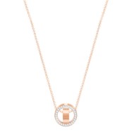 Swarovski Hollow Pendant Small White Rose Gold Plating 5636500 L.E.Jewellers